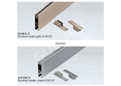 China decorative aluminum extrusions channel aluminium extrusions downward rail of roller shutter series for sale