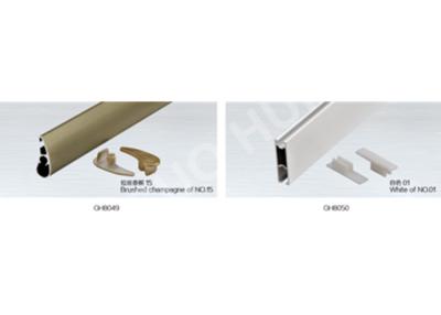 China Aluminium Channel Sections With Champagne / White Colors Brushed Processing for sale