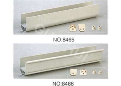 China Custom Aluminium Extrusion Profiles For Pelmet Curtain Channel Ivory Color for sale