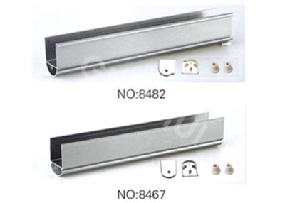 China 40 - 120 Um Powder Coating Aluminium Curtain Channel Track Customized Size for sale
