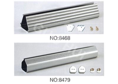 China Sheer Curtain Aluminum Extruded Profiles , Powder Coating Extruded Aluminium Sections for sale