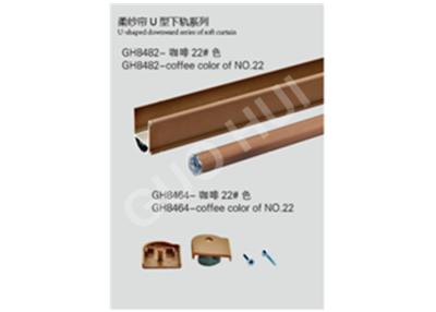 China Curtain Pelmet Extruded Aluminum Stock Shapes , Blinds Rail Extruded Aluminium Profiles for sale