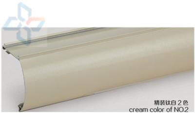 China OEM Aluminium Extrusion Profiles electrophoresis, for curtain, cream color painting 02 # for sale