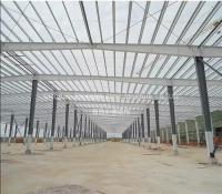 China Large Prefabricated Steel Structure Warehouse 50 Year Lifespan H Beam Workshop for sale
