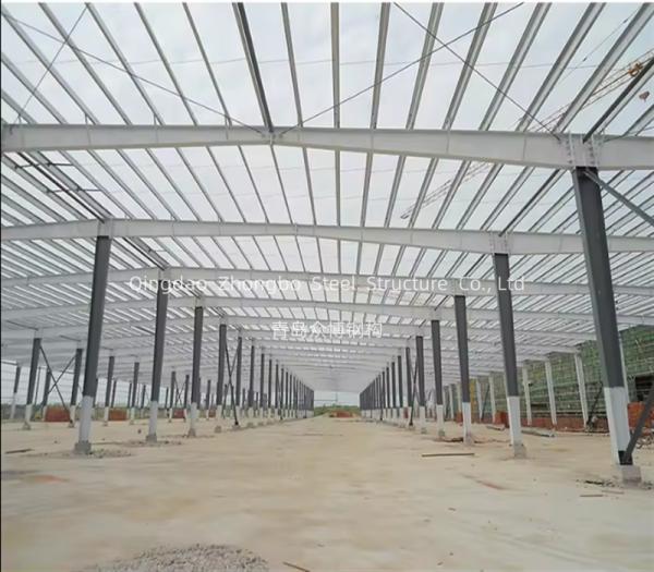 Quality Large Prefab Steel Frames Storage Bldg Metal Structure Warehouse Prefabricated Workshop for sale