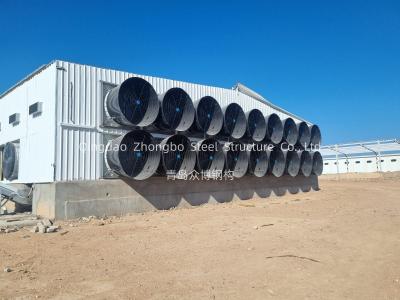 China Prefab Steel Structure Sandwich Panel House Building For Poultry House for sale