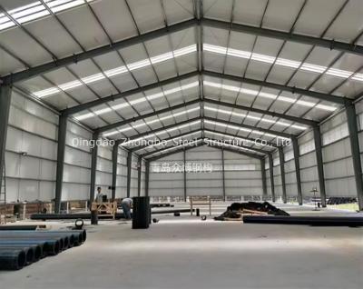 China Steel Structure Warehouse featuring strong foundations and reinforced steel structures for enhanced safety and stability for sale
