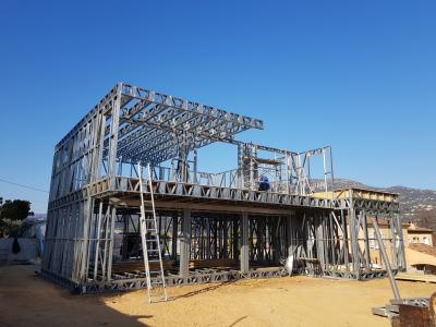 中国 速い構造の2階建てのプレハブによっては軽い鉄骨構造のモジュラー プレハブのキットの動産が家へ帰ります 販売のため