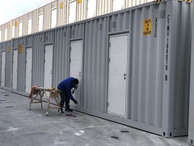 China 5 Separate Rooms Shipping Container Cabin / Metal Storage Container Houses for sale