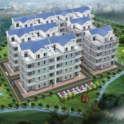 Cina La Camera d'acciaio leggera di lusso della villa/ha prefabbricato le case prefabbricate della costruzione del metallo in vendita