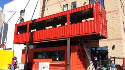 China Recyclable Shipping Container Cabin Steel Structure With Rockwool Insulation for sale