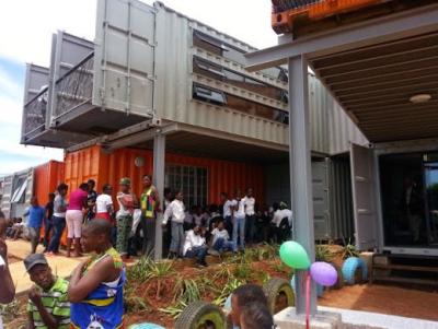 China Recyclable Shipping Container Cabin Steel Structure With Rockwool Insulation for sale
