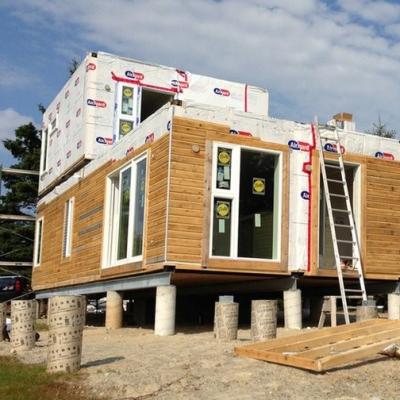 China 2 camadas de construção de aço modular da construção de casa da casa pré-fabricada para o canteiro de obras com CE à venda