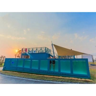 China 40 van het Kunstmatige de Verschepende Container Voet Zwembad van Surfable van de Staalstructuur Te koop