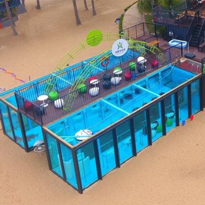Cina 20ft 40ft sopra la piscina prefabbricata al suolo del container in vendita