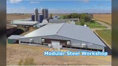 Modular Steel Workshop Easy Relocation Flexible Layout