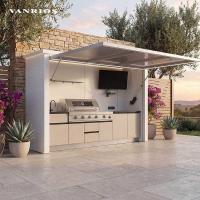 Quality UV Resistant Aluminum Outdoor Kitchen Pod Refrigerator Bay Electric Hydraulic for sale