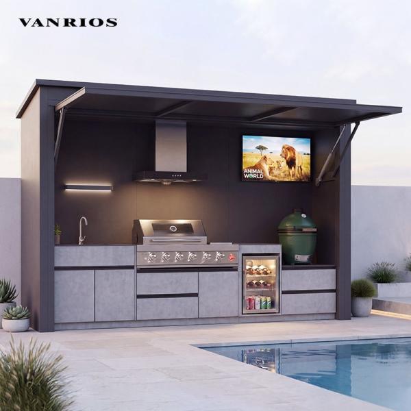 Quality Modular Aluminum Outdoor BBQ Pod Rust Proof Structure Barbeque Pod for sale