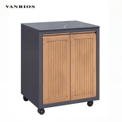 China Scratch Resistant Durable Storage Outdoor Kitchen Cabinet With Textured Protective Coating for sale