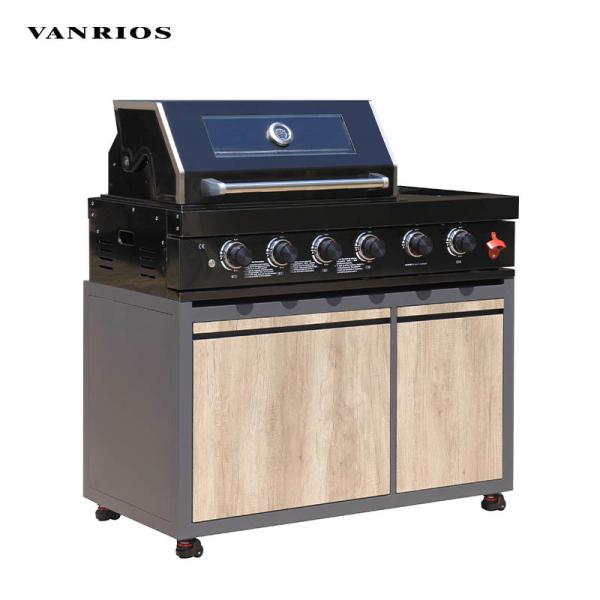 Quality Outdoor Best Freestanding Bbq Grills Station With S304 Stainless Steel Grill for sale