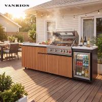 Quality Professional Aluminum Outdoor Kitchen Set Rust Free With Integrated Gas Grill for sale