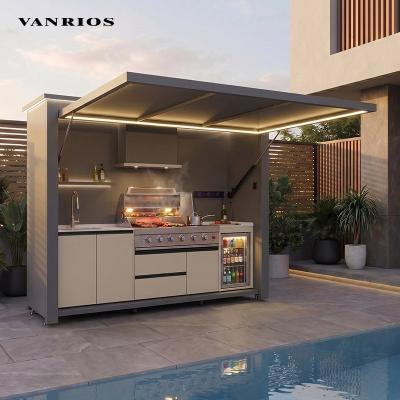 China Entertainment Ready Outdoor BBQ Pod with TV Mount & Smart Power for sale