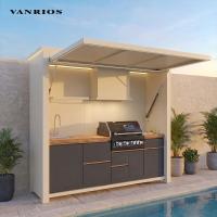 Quality Plug And Play Smart Outdoor Kitchen Pod With Automated Lift Up Door System for sale