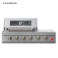 Quality Commercial Stainless Steel Built In Natural Gas Grills 4 Burner With Side & Rear for sale