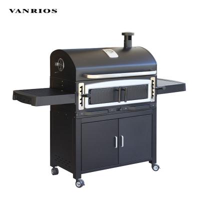 China Professional Freestanding Charcoal BBQ Grill With Adjustable Charcoal Tray for sale