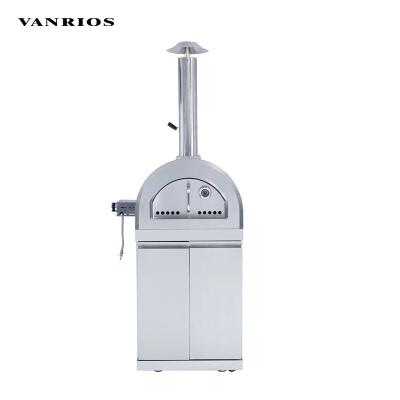 China Dual-Fuel Stainless Steel Outdoor Pizza Oven with 9.3KW Infrared Ceramic Burners for sale