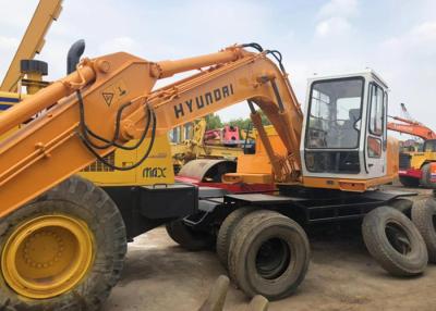 Cina Escavatore giallo utilizzato 140W 150W della Corea dell'escavatore 2004 della ruota di Hyundai 130W della macchina dell'escavatore in vendita