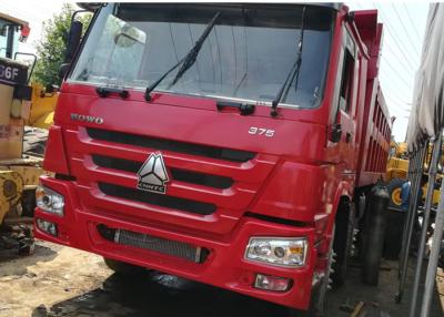 Cina Il carraio dell'autocarro con cassone ribaltabile di colore rosso HOWO 375 Howo 12 ha usato una garanzia di anno in vendita