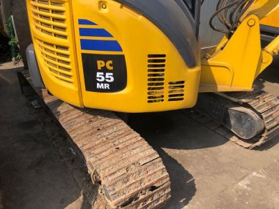 Cina KOMATSU mini PC55MR ha utilizzato il secchio a macchina 0.25m3 dell'escavatore colore di giallo di 2015 anni in vendita