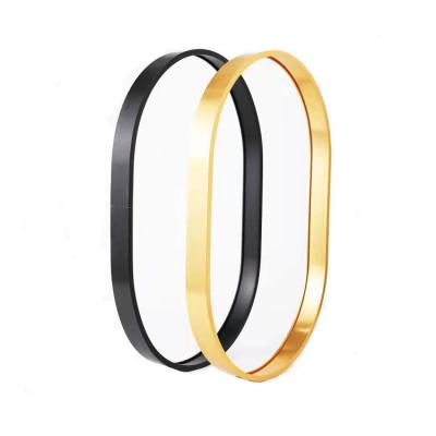 China Oval Led Mirror Aluminium Profile Anodizing Brushed Oblong Bending for sale