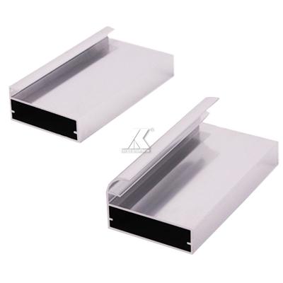 China 6063 T5 Anodized Extruded Furniture Aluminium Profile For Cabinet Glass Door Handle à venda