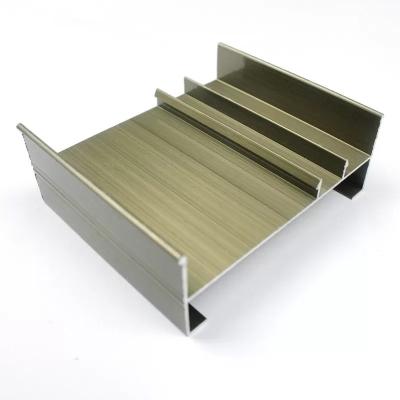 China T de Profielen van Vormchampagne anodized aluminum window extrusion voor Gordijnstofdeur Te koop