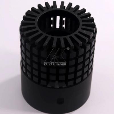 Cina Il nero ha anodizzato il CNC ha espulso dissipatore di calore, progettazione materiale del dissipatore di calore bella in vendita