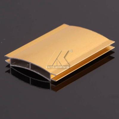 China 6000 listones de la puerta del obturador del rodillo del grado, oro de aluminio de las protuberancias del perfil anodizado en venta