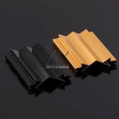 China Aislamiento de calor anodizado negro de aluminio de Extrusted del perfil de la puerta deslizante 6063 T5 en venta