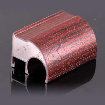 China No Distortion Wardrobe Aluminium Profile 3D Wood Grain Finish Brightly Colored for sale