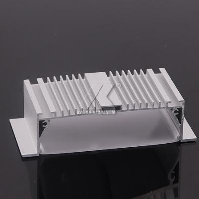 China Little Scratch LED Aluminium Profile T3-T8 Temple Big LED Bar 60-80um Powder Coating for sale