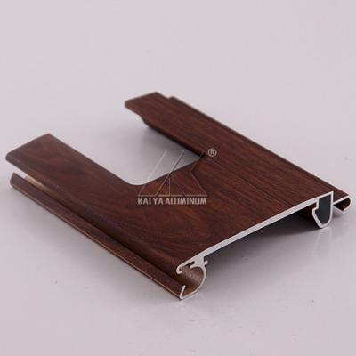 Wood Grain Classic Roller Shutters , Extruded Aluminium Profiles Anodized Finish
