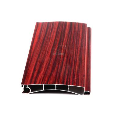 Cina Made In China Hot Sale 6063-T5 Wood Grain Aluminum Roller Shutter Slat Profile in vendita