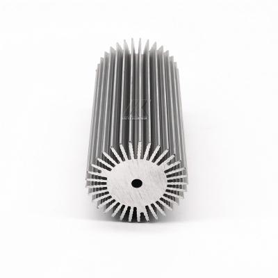 China Cylindrical Led Heat Sink Aluminum Profiles Mill Finished 200mm for sale