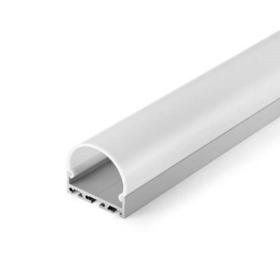China 45mm Half Circle LED Aluminium Profile Linear Lighting Strip 180 Degree for sale