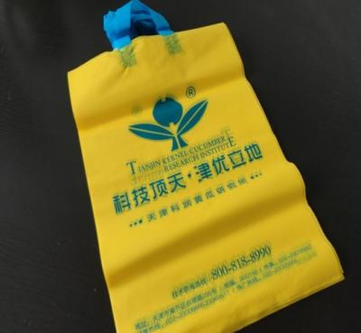 China LDPE soft loop handle shopping bag for sale