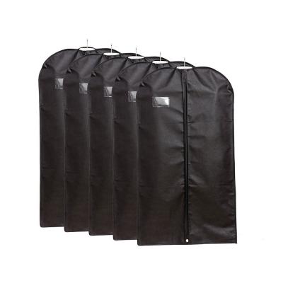 cubierta a prueba de polvo no tejida respirable del traje de los bolsos del viaje de la ropa del vestido 90gsm