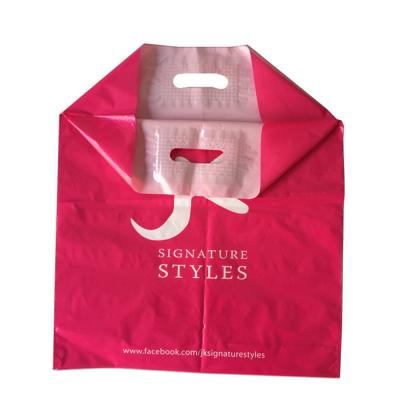 los colores completos imprimieron la manija cortada con tintas reforzada remiendo que el regalo plástico de la mercancía realiza bolsos