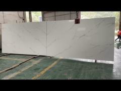 Anti Pollution White Quartz Countertops 3200*1600 Quartz Kitchen Worktops