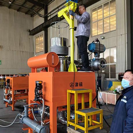 Quality Water Cooled Electromagnetic Slurry Automatic Magnetic Iron Remover For Metal for sale